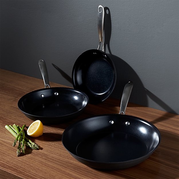 Cuisinart ® GreenGourmet ™ Fry Pans | Crate and Barrel Cuisinart ® GreenGourmet ™ Fry Pans | Crate and Barrel