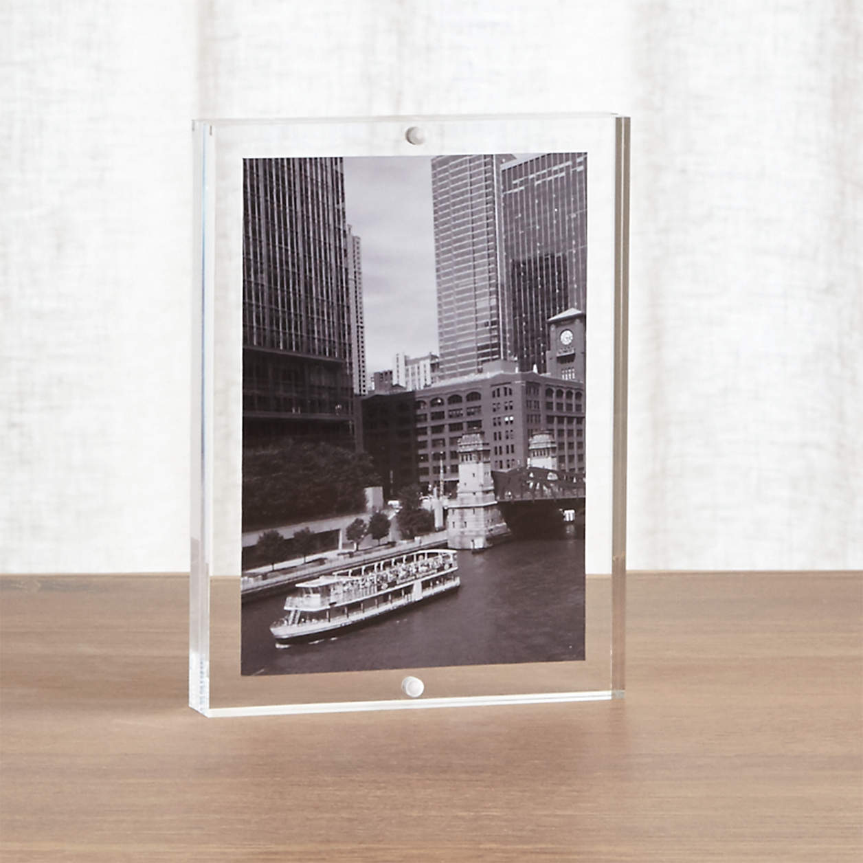 Acrylic Block Picture Frames | Crate and Barrel
