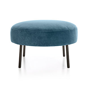 Alex Navy Blue Velvet Accent Chair + Reviews | Crate and Barrel Canada