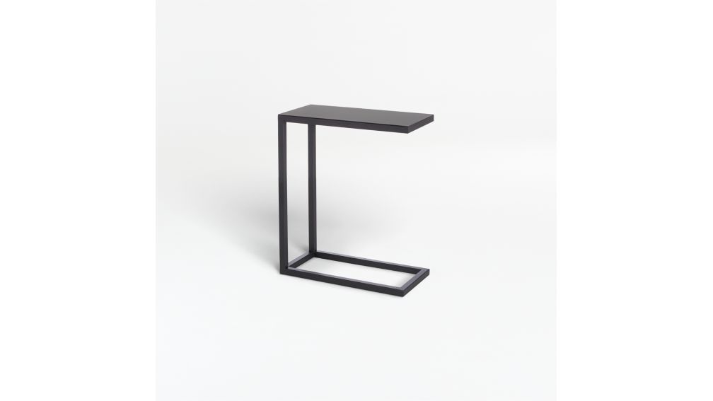 Avenue Black C Table | Crate and Barrel
