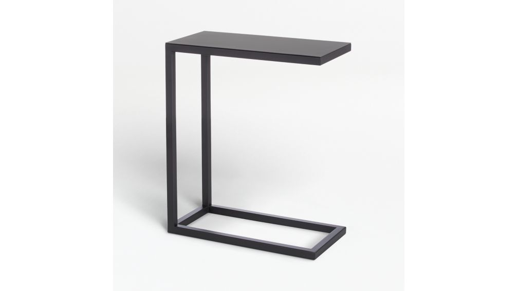Avenue Black C Table | Crate and Barrel