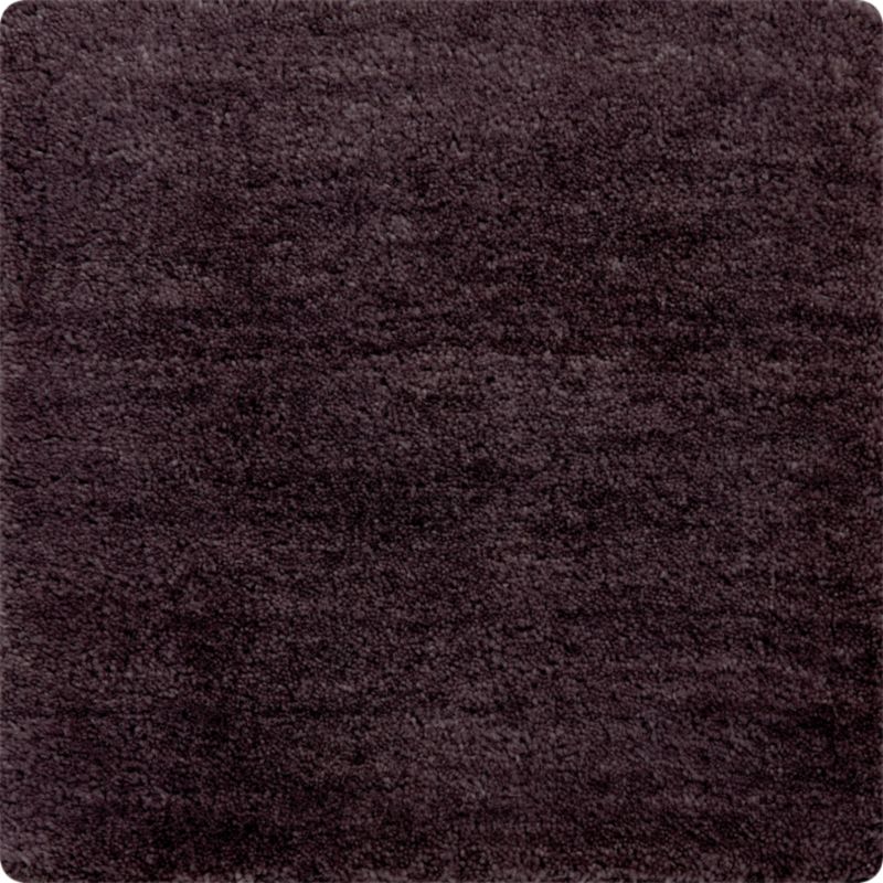 Baxter Plum Purple Wool 12" sq. Rug Swatch + Reviews | Crate and Barrel