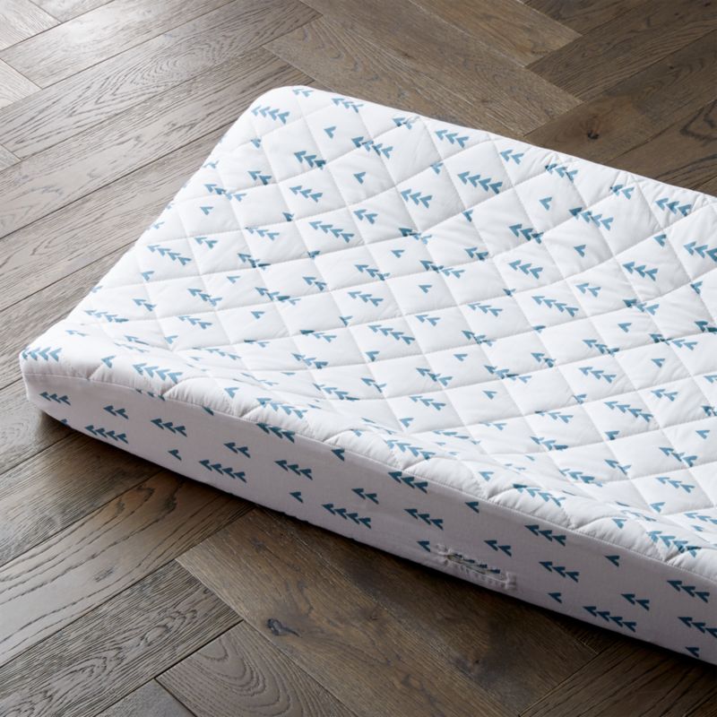 Blue Arrow Changing Pad Cover | Crate and Barrel