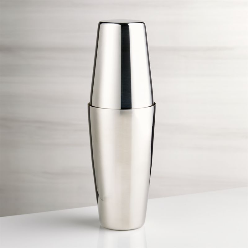 Stainless Steel Boston Shaker + Reviews | Crate and Barrel