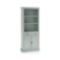 Cameo Blue Grey Storage Bookcase with Left Crown | Crate and Barrel