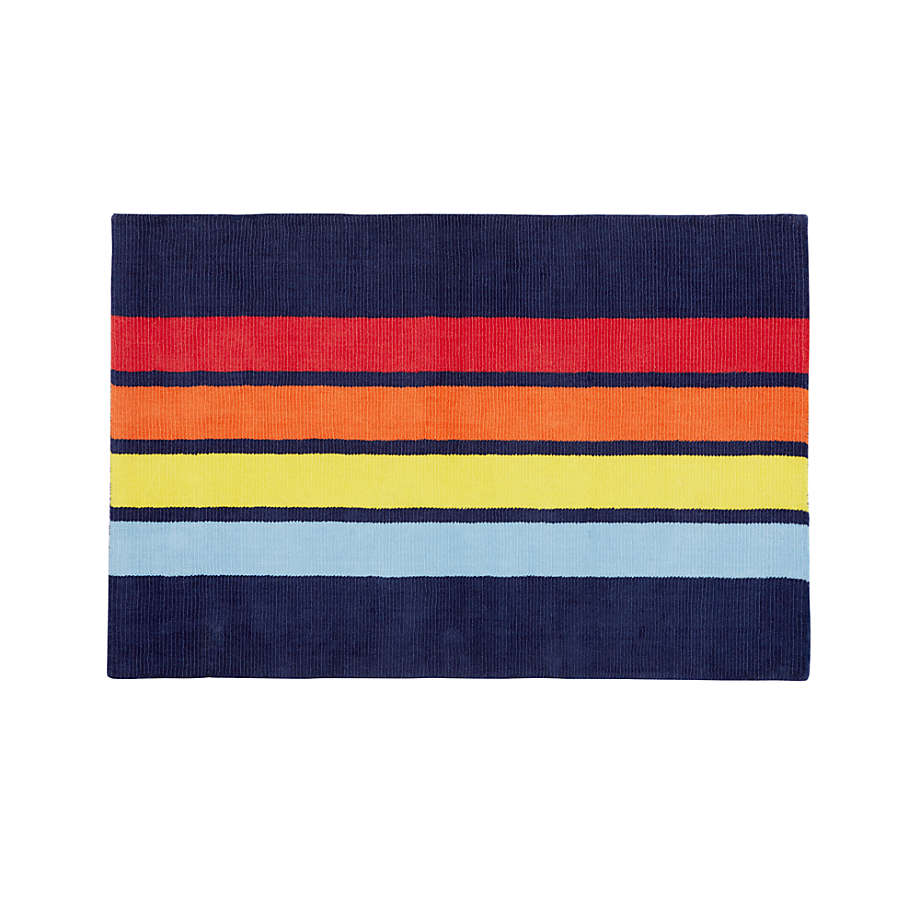 Colorful Striped 8 x 10' Rug | Crate and Barrel