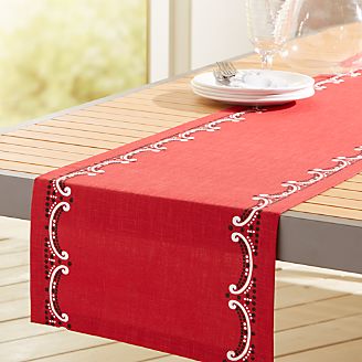 Table Runners: Linen, Cotton & Polyester | Crate and Barrel