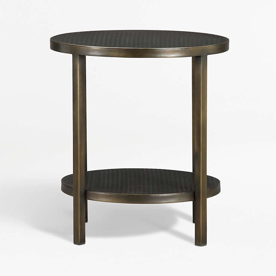 Echelon Round Side Table | Crate and Barrel