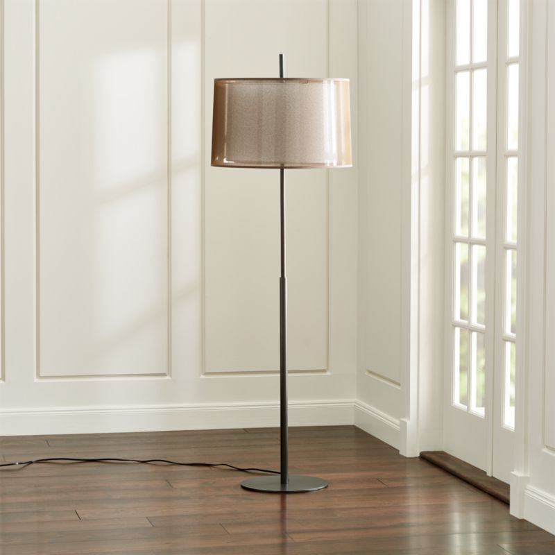 Eclipse Bronze Floor Lamp + Reviews | Crate and Barrel