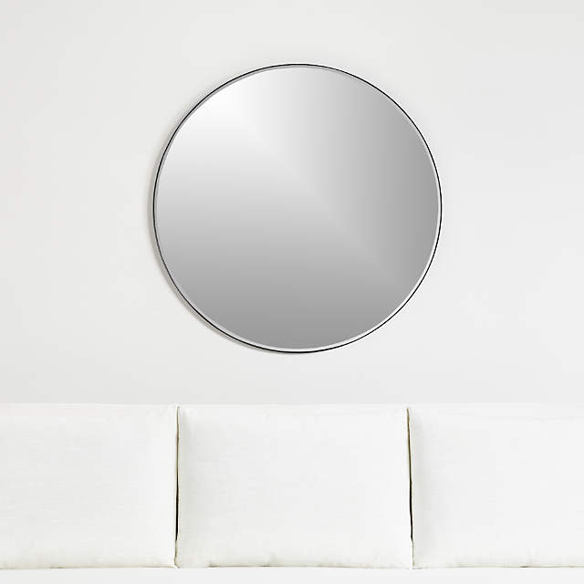 Rounded Edge Mirror Black - Mirror Ideas