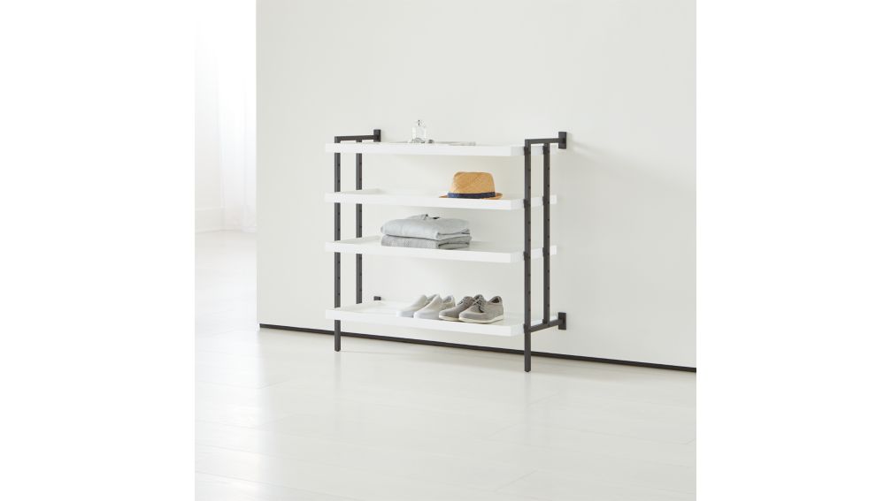 Flex Modular 36" 4-Shelf Half Bookcase | Crate and Barrel