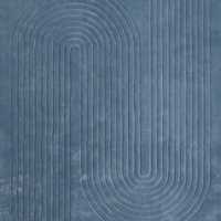 Geo Carved Slate Blue Kids Performance Area Rug 6'x9' + Reviews | Crate ...