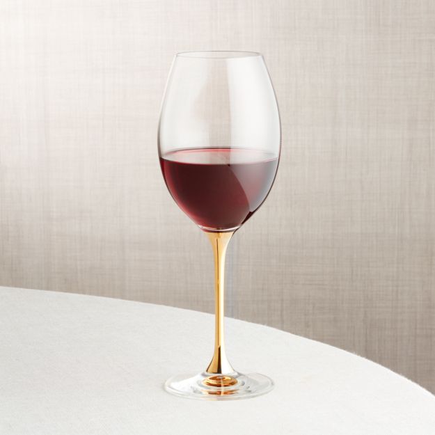 Gold Stem Wine Glass Reviews Crate And Barrel