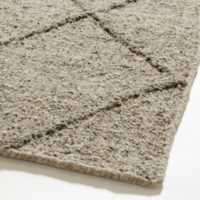 Granada Wool Handwoven Granite Grey Area Rug 6'x9' + Reviews | Crate ...