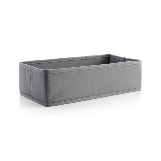 Canvas Grey Rectangle Drawer + Reviews | Crate and Barrel
