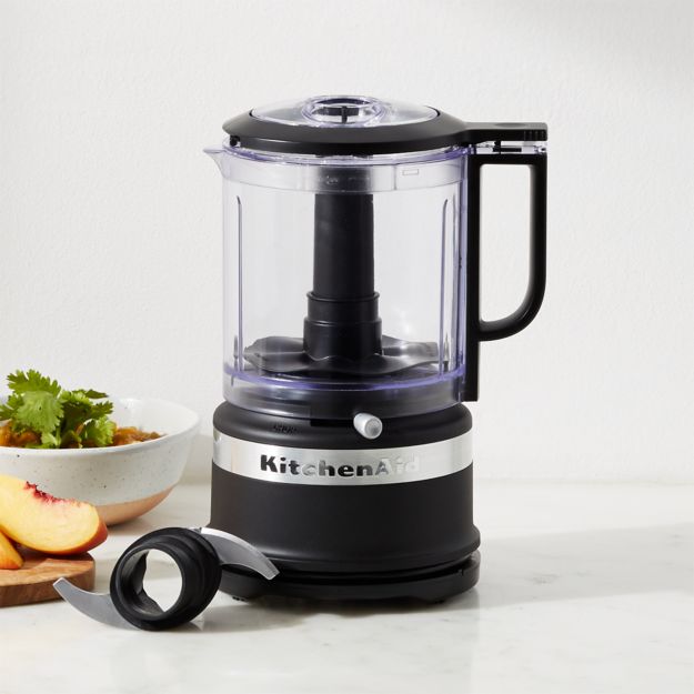 KitchenAid Matte Black 5-Cup Food Chopper + Reviews | Crate and Barrel