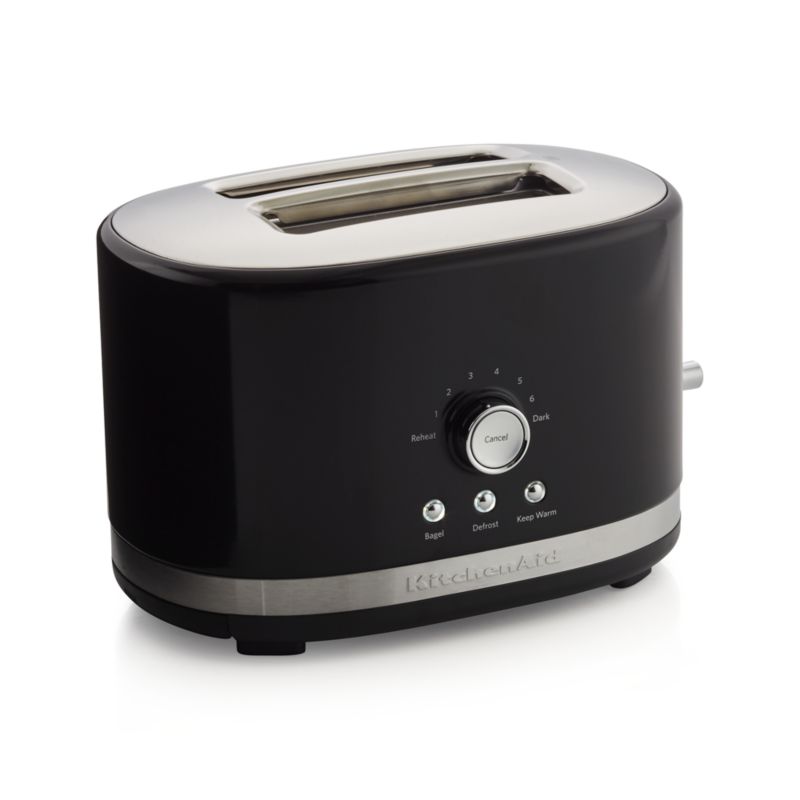KitchenAid Onyx Black 2-Slice Toaster + Reviews | Crate and Barrel