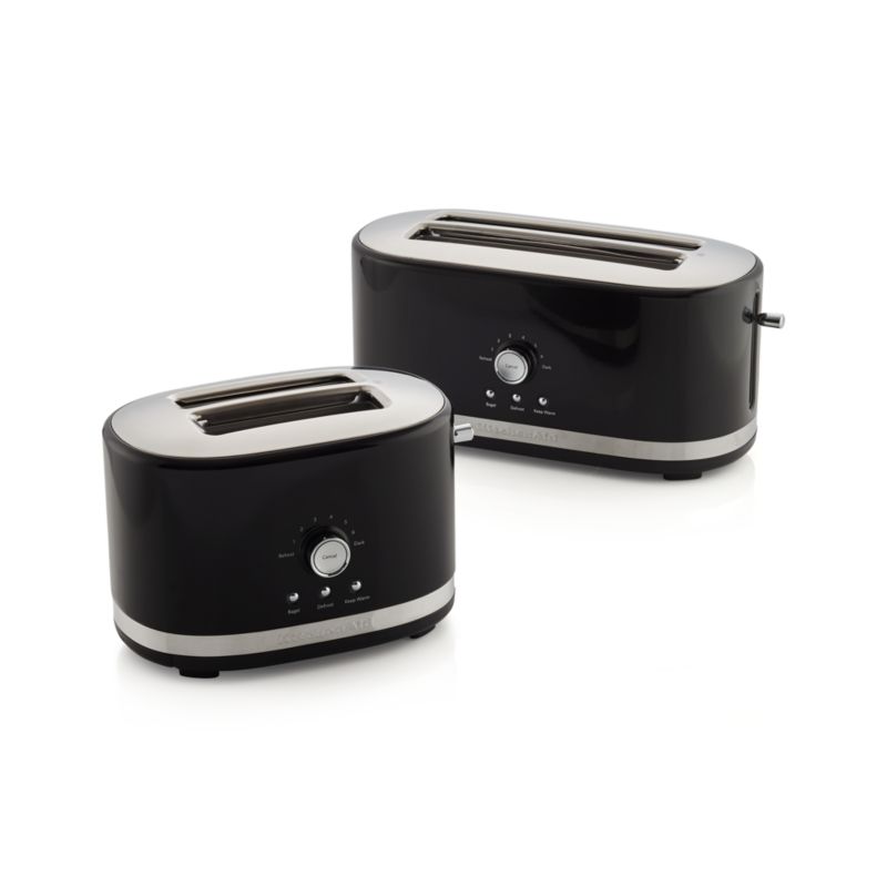KitchenAid Onyx Black 2-Slice Toaster + Reviews | Crate and Barrel