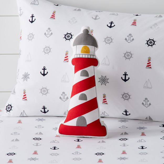 Lighthouse Throw Pillow | Crate and Barrel