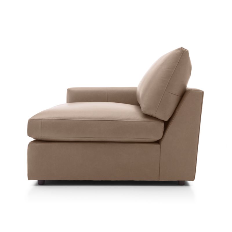 Lounge II Leather Left Arm Chair | Crate and Barrel