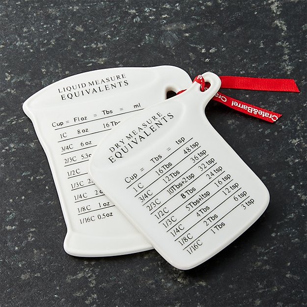 2-Piece Measuring Conversion Magnet Set | Crate and Barrel