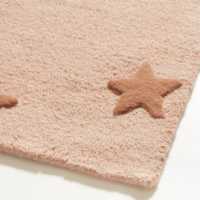 Modern Star Wool Elegant Pink Kids Area Rug 8x10 | Crate & Kids