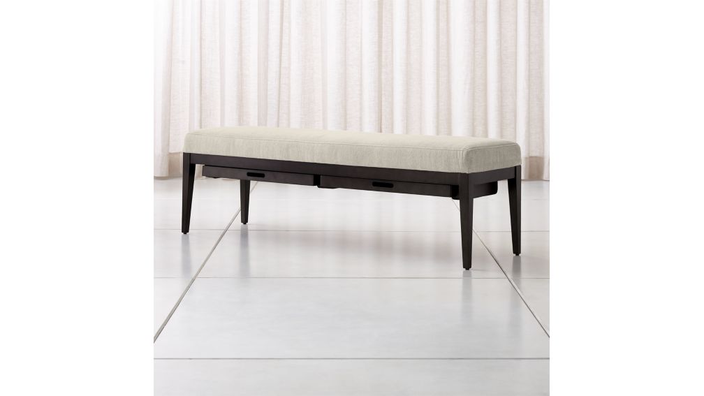 Nash Large Bench with Tray | Crate and Barrel