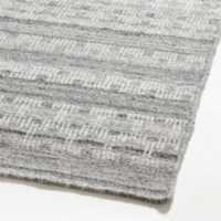 Odense Wool-Blend Pattern Grey Area Rug 10'x14' + Reviews | Crate & Barrel