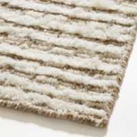 Oslo Wool Brown Area Rug 6'x9' | Crate & Barrel