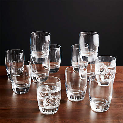 Otis Double Old-Fashioned Glass + Reviews | Crate and Barrel