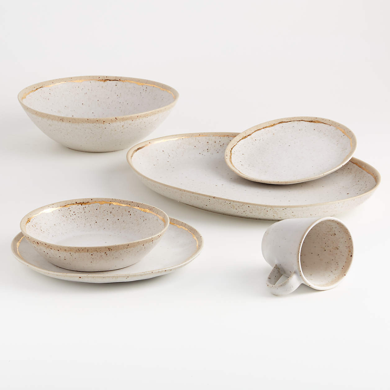Primrose Gold Dinnerware | Crate and Barrel