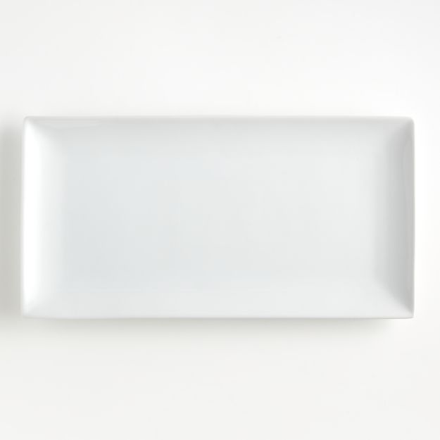 White Rectangular Platter + Reviews | Crate and Barrel