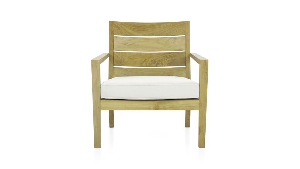 Regatta Sunbrella Lounge Chair Cushion + Reviews | Crate and Barrel