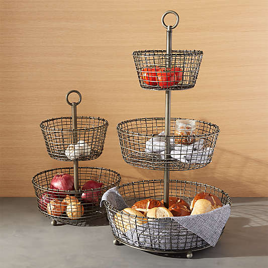 Fruit Baskets & Bowls: Tiered, Steel & More | Crate and Barrel