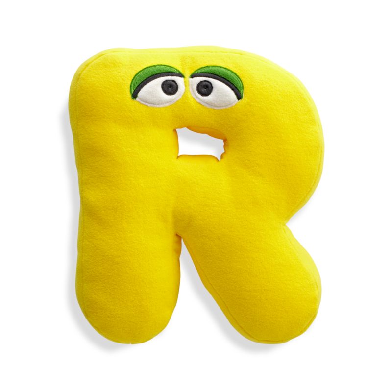 Sesame Street Letter R Throw Pillow + Reviews | Crate and Barrel