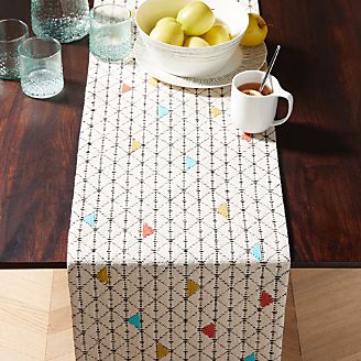 Table Runners: Linen, Cotton & Polyester | Crate and Barrel