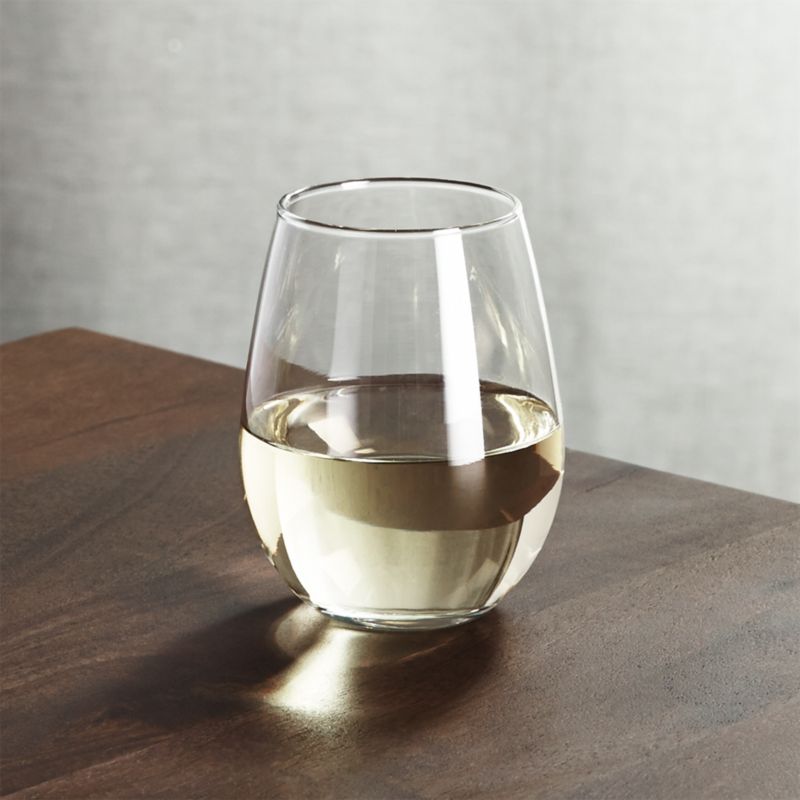 Stemless White Wine Glass 11 75 Oz Reviews Crate And Barrel