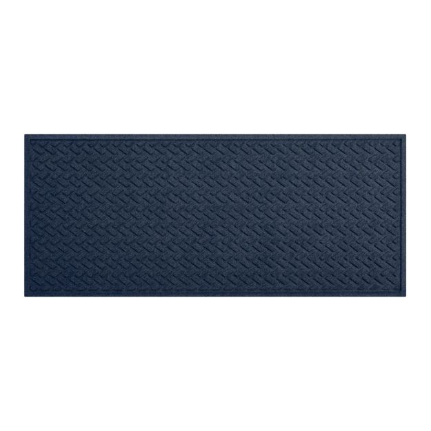 Thirsty Dashes Blue Doormat 30"x71" + Reviews | Crate and Barrel