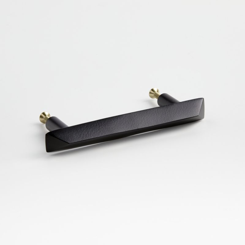 Matte Black Triangle Knob | Crate and Barrel