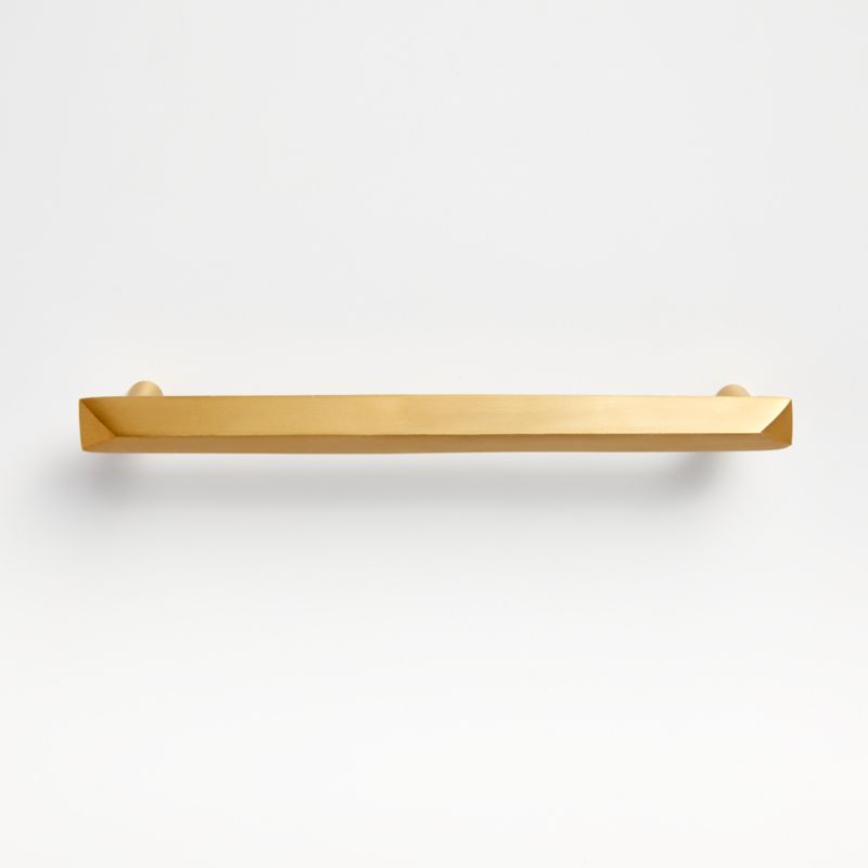 Triangle 6" Brass Handle | Crate and Barrel