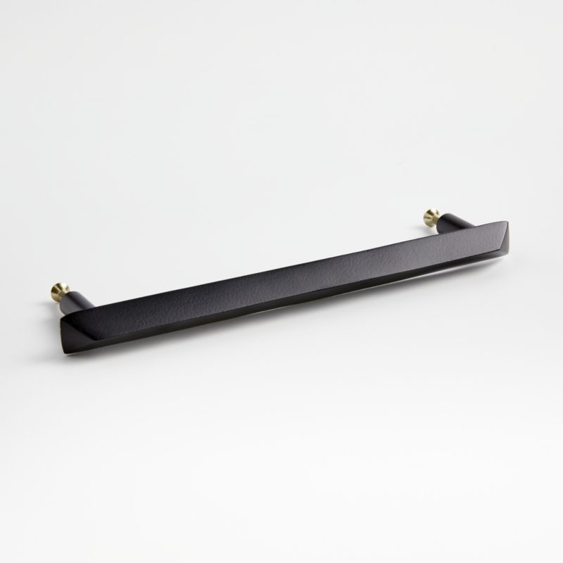 Matte Black Triangle Knob | Crate and Barrel