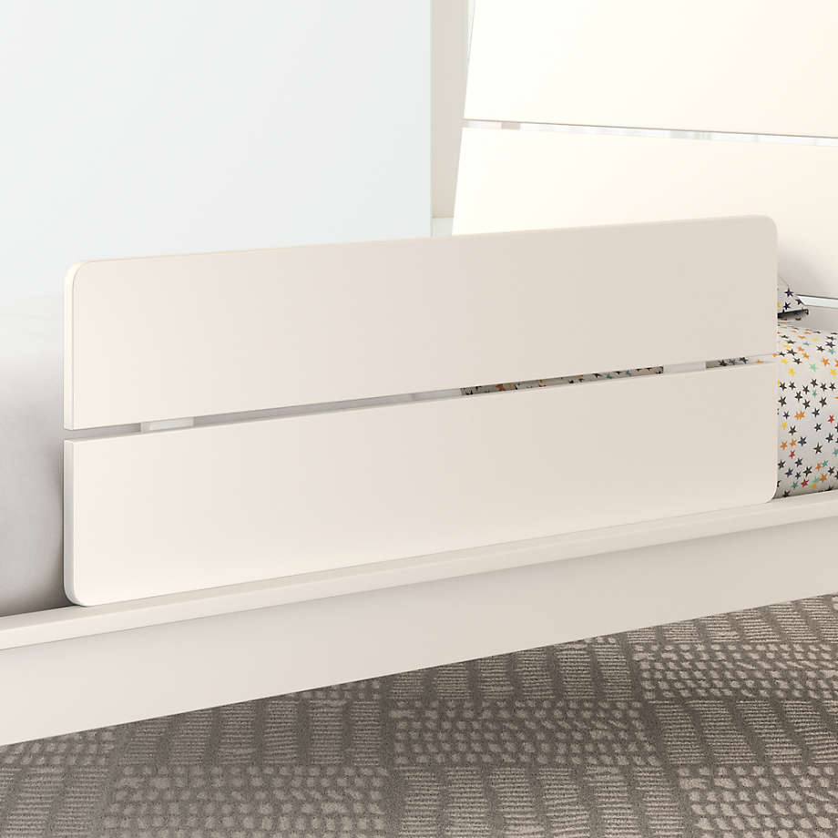Wrightwood White Bed Rail + Reviews | Crate and Barrel
